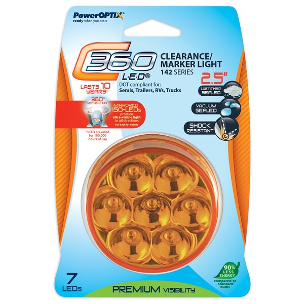 Poweroptix C360 LED 2.5in MarkerLight Amb 101-001421 | Zoro